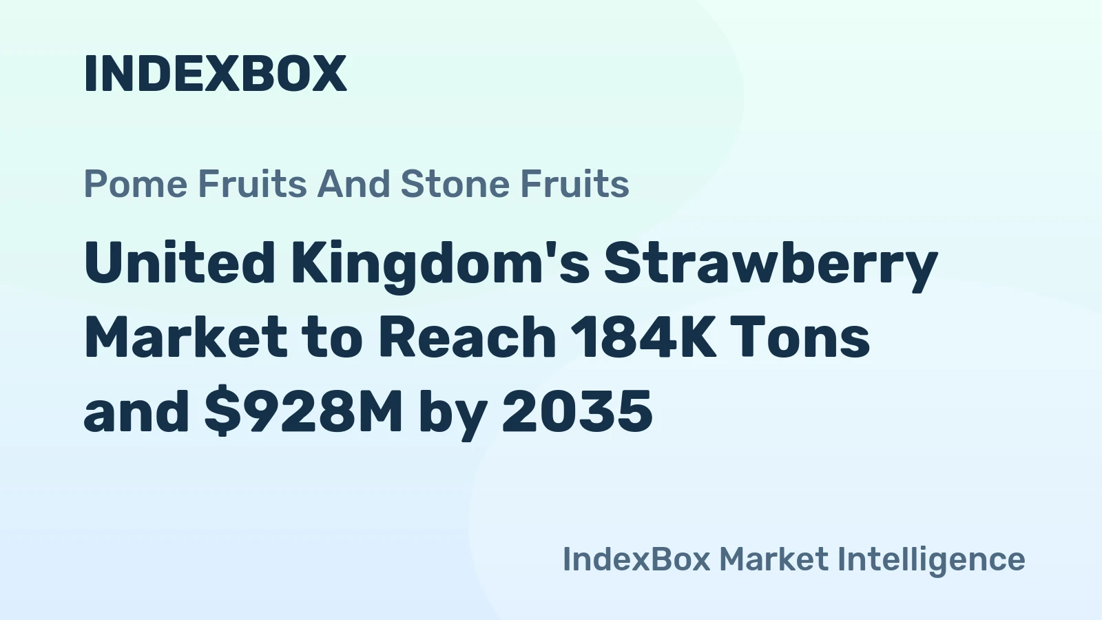 United Kingdom's Strawberry Market to Reach 184K Tons and $928M by 2035