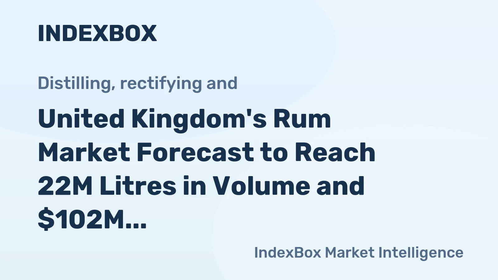 United Kingdom's Rum Market Forecast to Reach 22M Litres in Volume and $102M in Value by 2035
