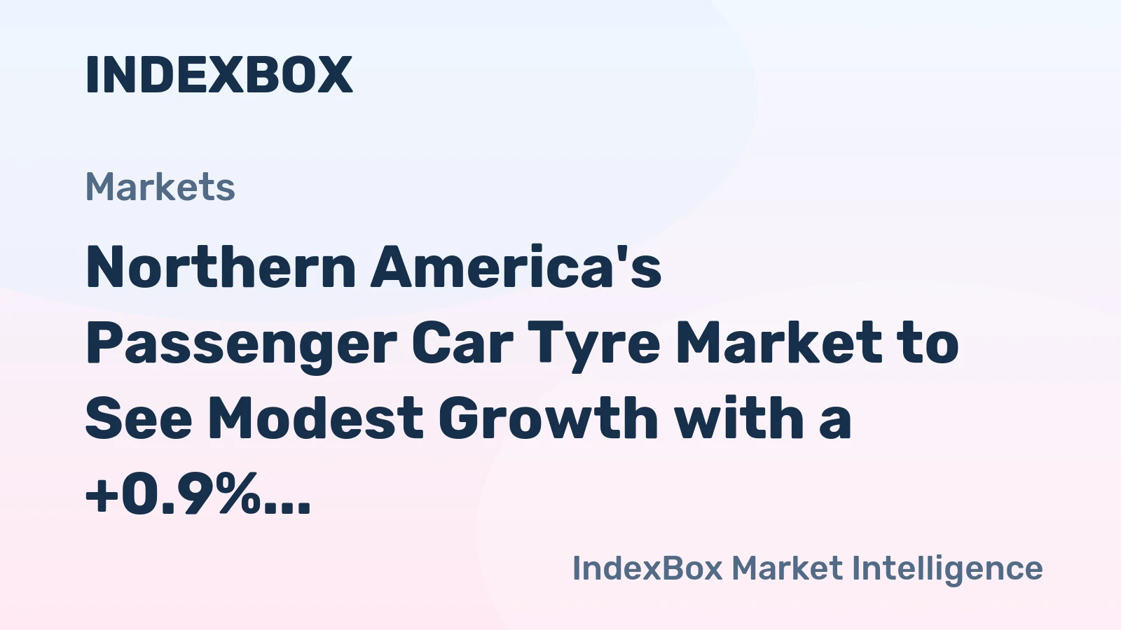 Northern America's Passenger Car Tyre Market to See Modest Growth with a +0.9% Volume CAGR Through 2035