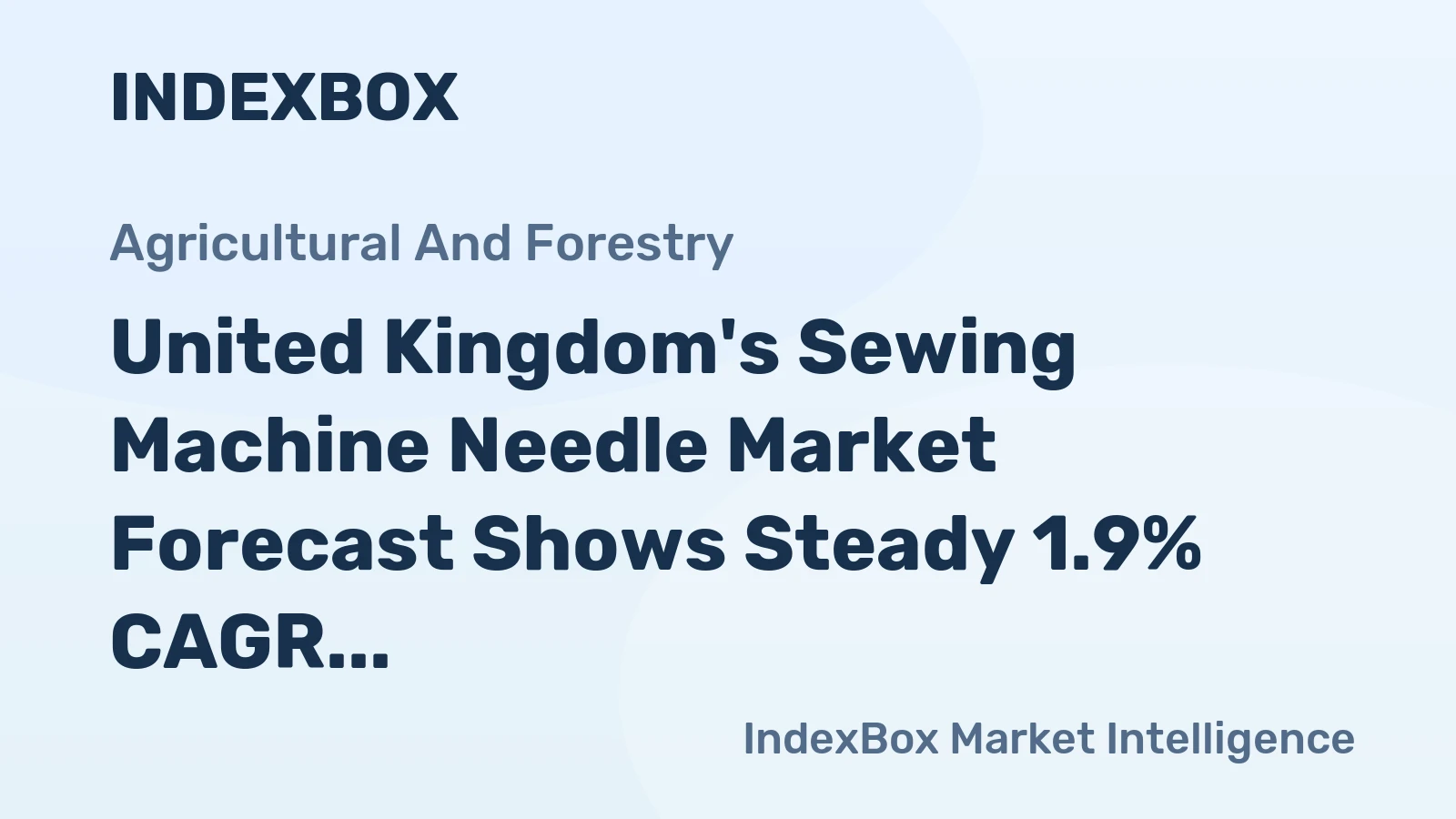 United Kingdom's Sewing Machine Needle Market Forecast Shows Steady 1.9% CAGR Growth Through 2035
