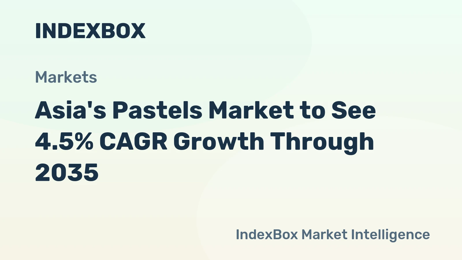 Asia's Pastels Market to See 4.5% CAGR Growth Through 2035