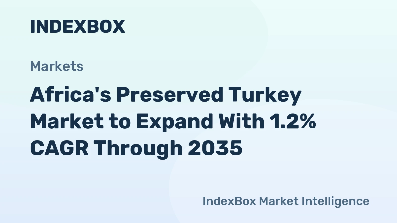Africa's Preserved Turkey Market to Expand With 1.2% CAGR Through 2035