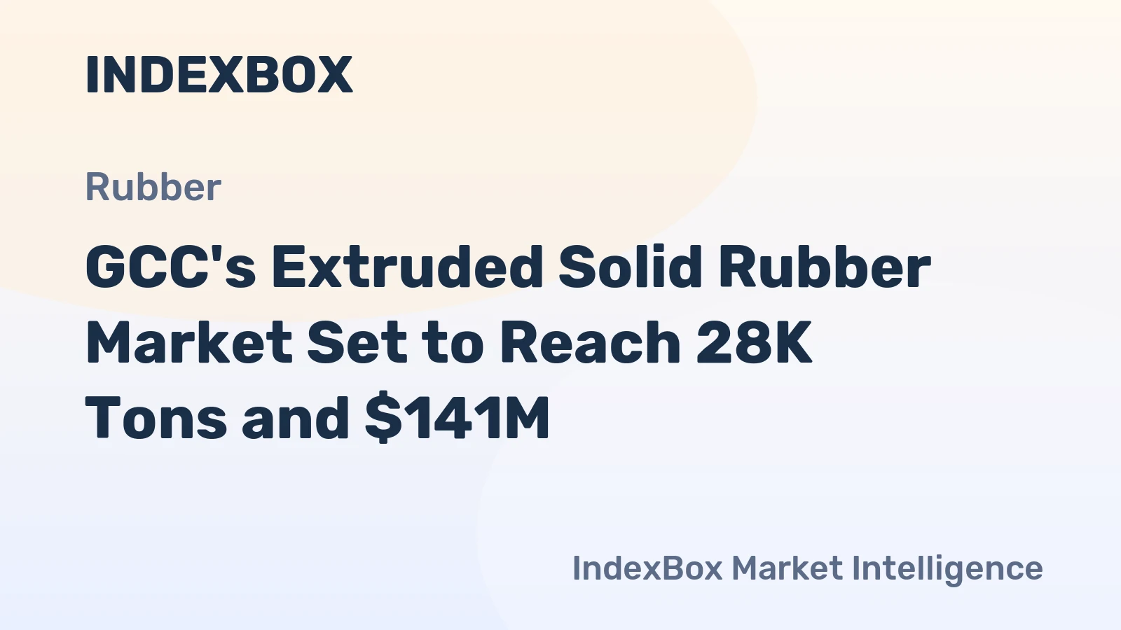 GCC's Extruded Solid Rubber Market Set to Reach 28K Tons and $141M