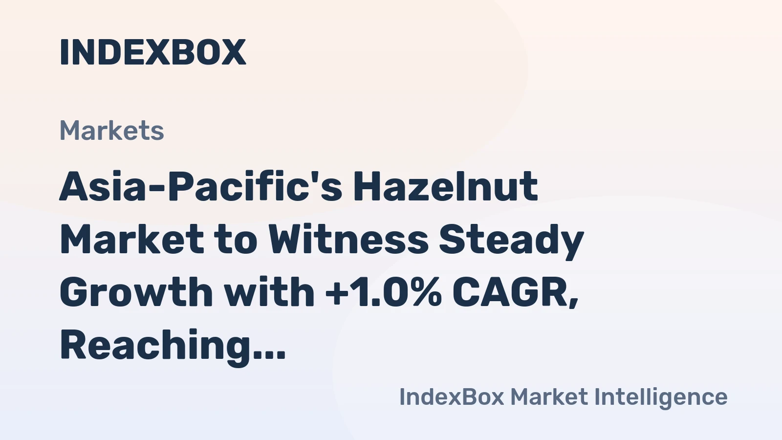 Asia-Pacific's Hazelnut Market to Witness Steady Growth with +1.0% CAGR, Reaching $246M by 2035