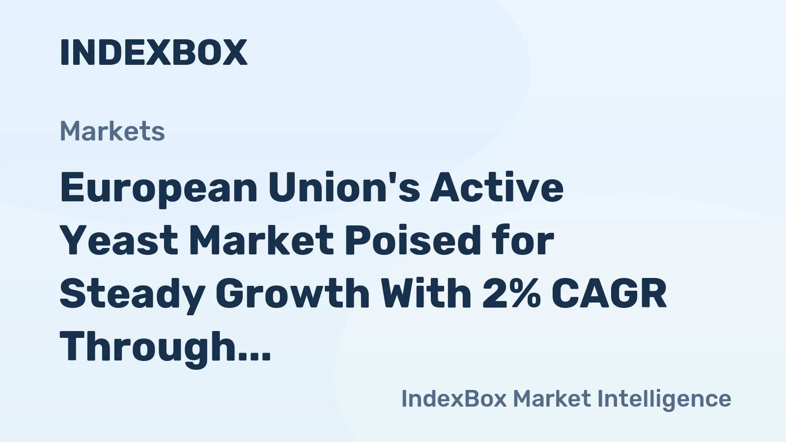 European Union's Active Yeast Market Poised for Steady Growth With 2% CAGR Through 2035