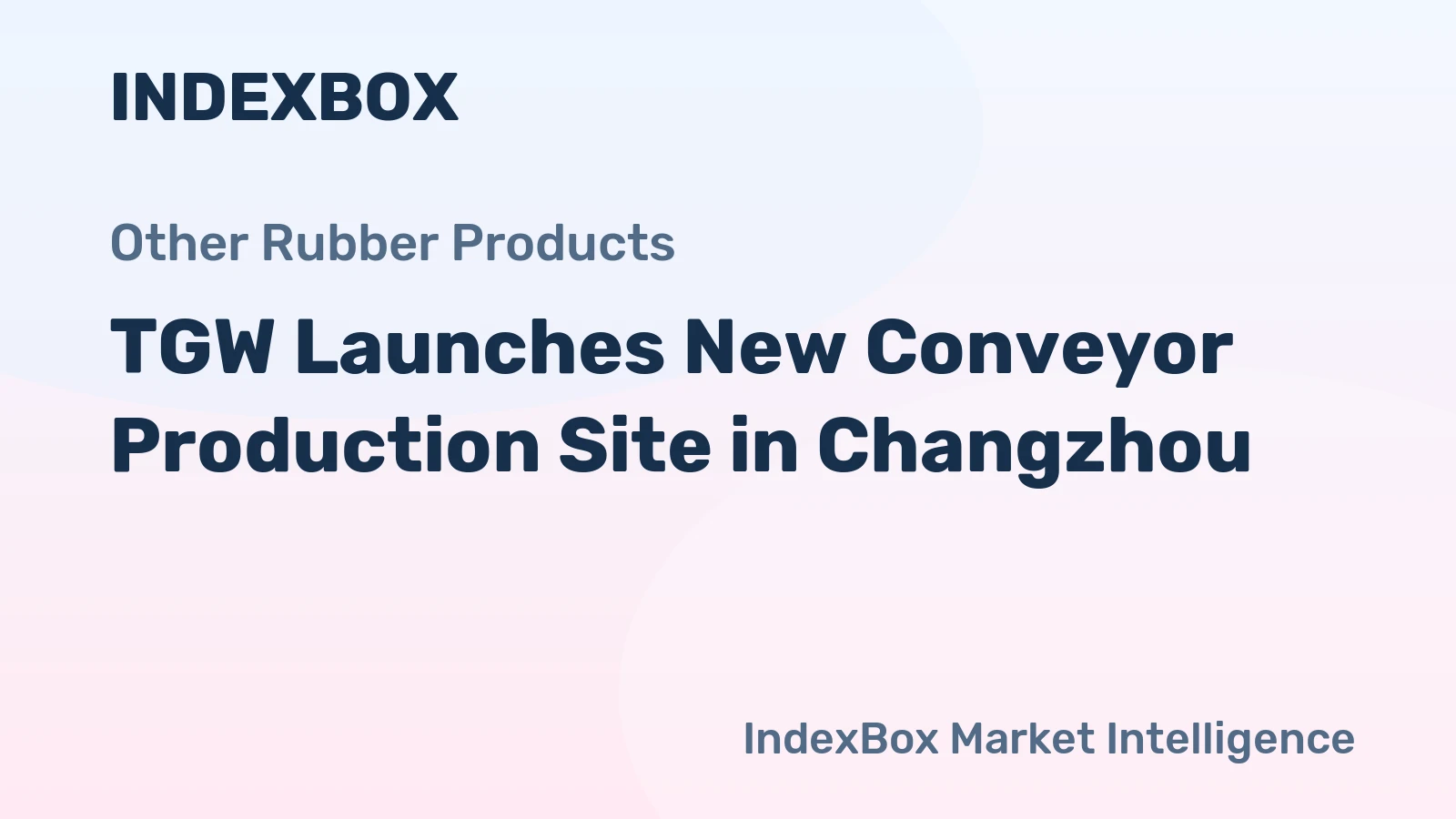TGW Launches New Conveyor Production Site in Changzhou