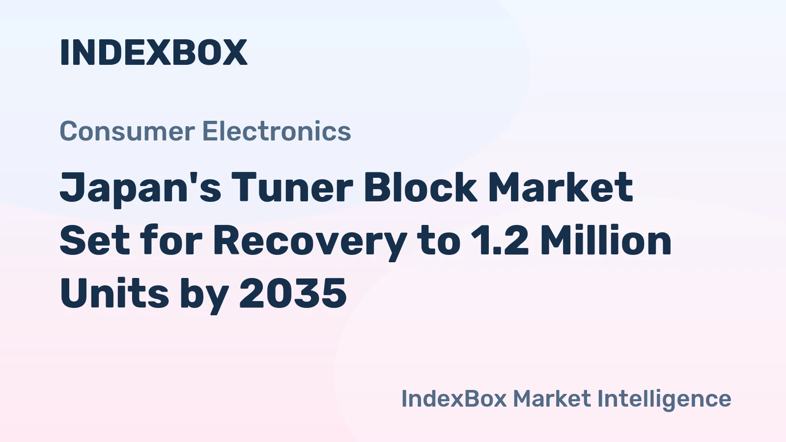 Japan's Tuner Block Market Set for Recovery to 1.2 Million Units by 2035