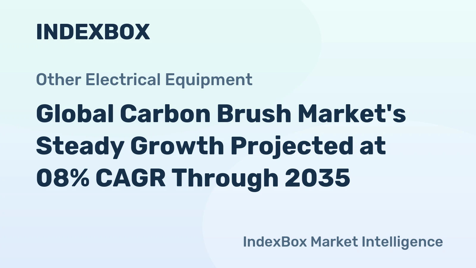 Global Carbon Brush Market's Steady Growth Projected at 08% CAGR Through 2035