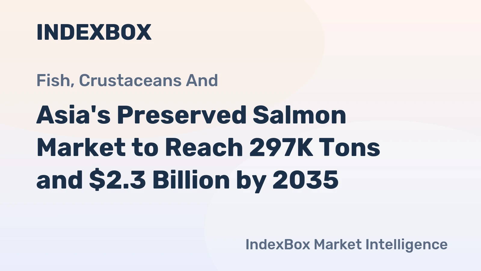 Asia's Preserved Salmon Market to Reach 297K Tons and $2.3 Billion by 2035