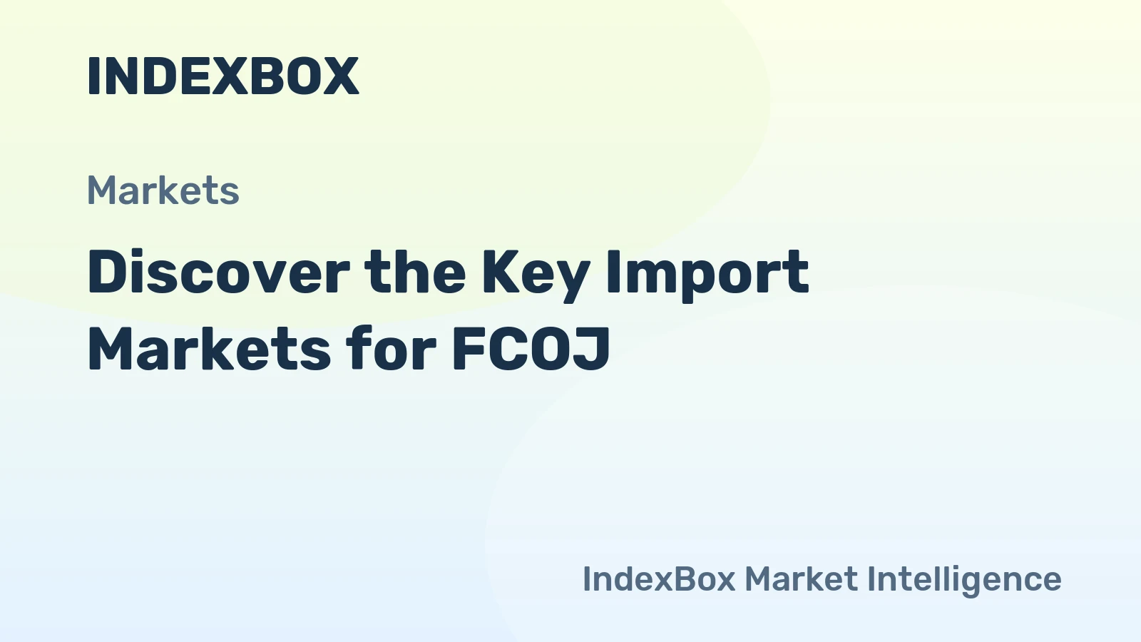 Discover the Key Import Markets for FCOJ