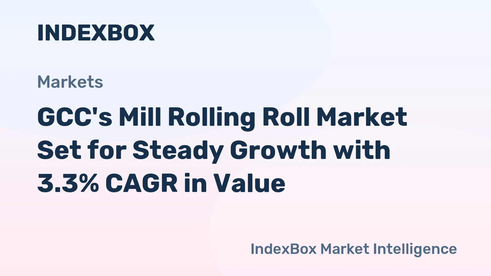 GCC's Mill Rolling Roll Market Set for Steady Growth with 3.3% CAGR in Value