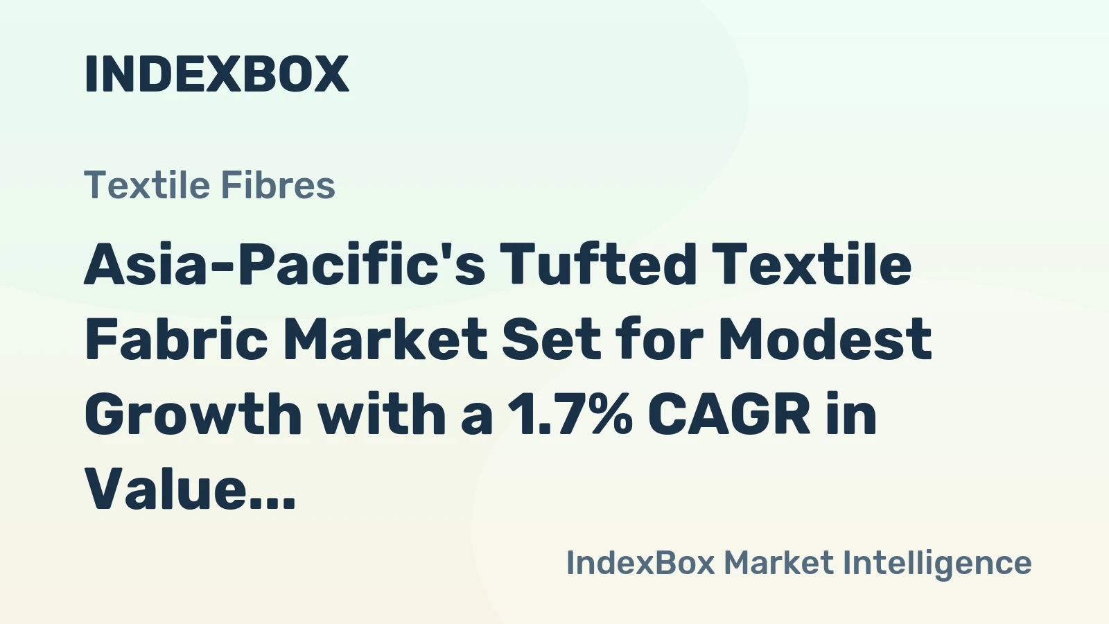 Asia-Pacific's Tufted Textile Fabric Market Set for Modest Growth with a 1.7% CAGR in Value