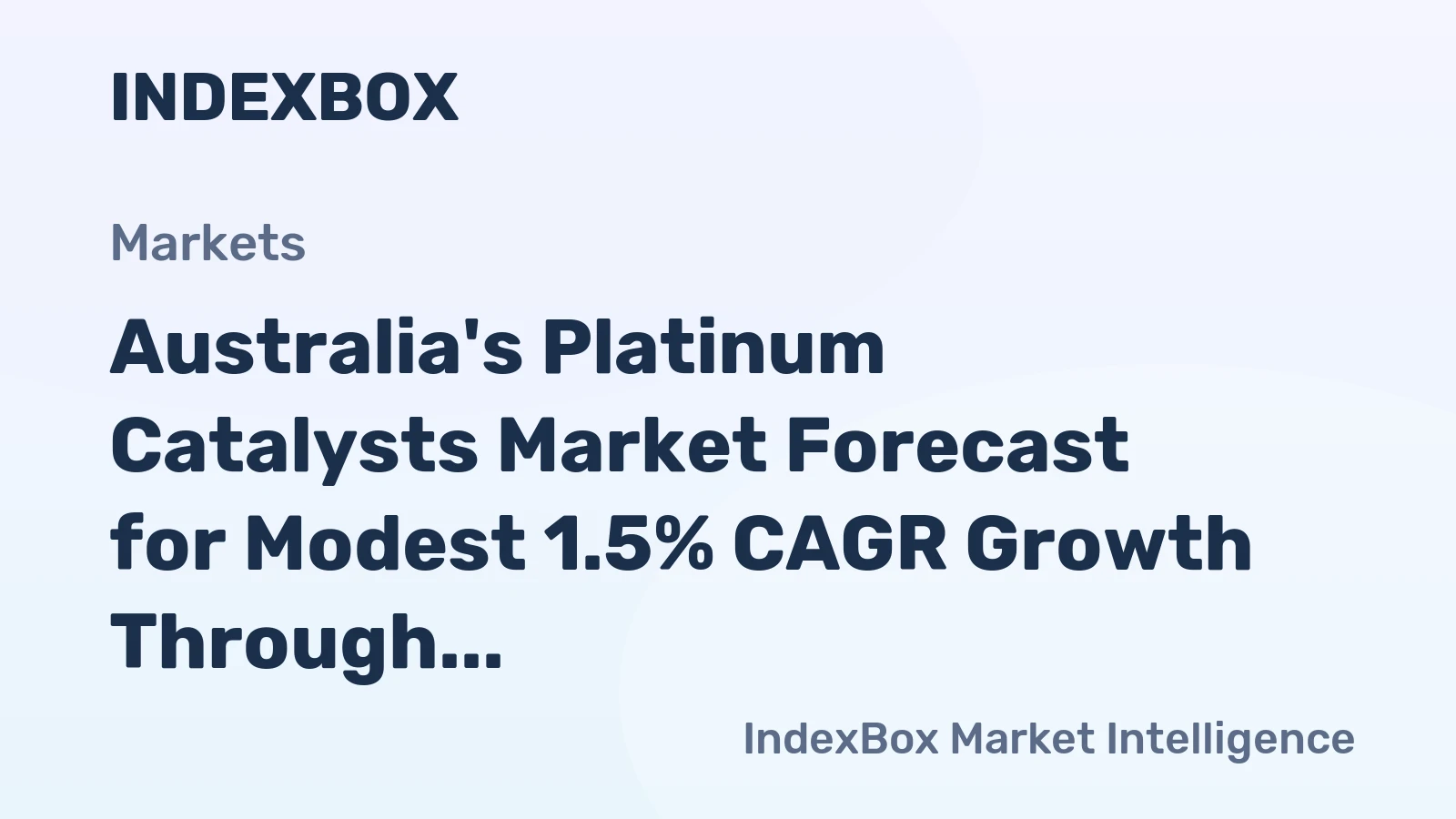 Australia's Platinum Catalysts Market Forecast for Modest 1.5% CAGR Growth Through 2035