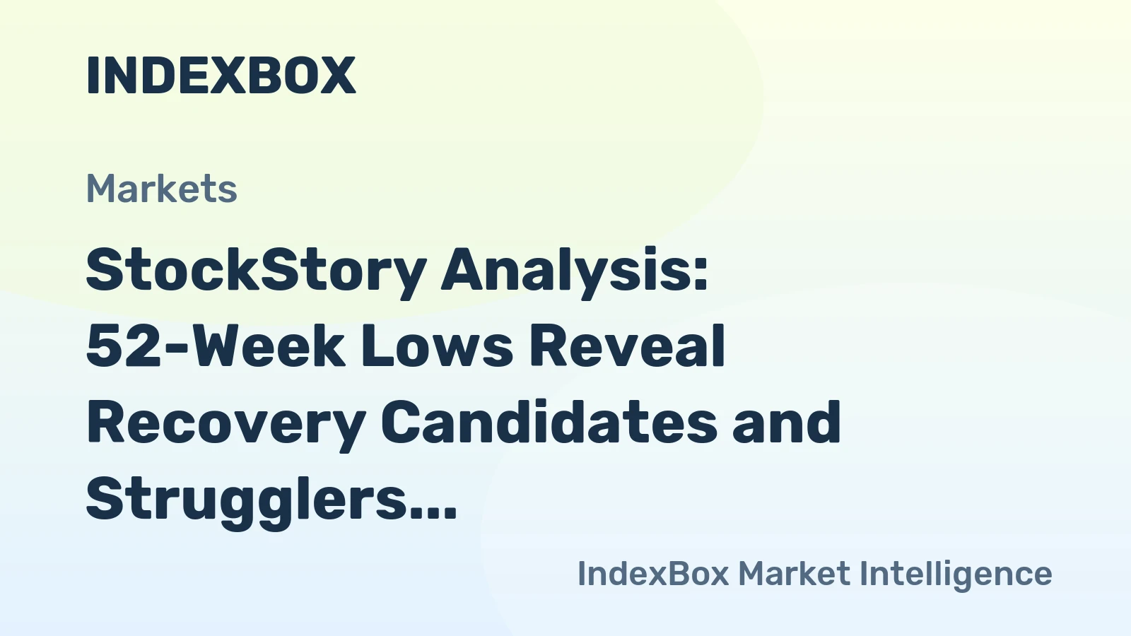 StockStory Analysis: 52-Week Lows Reveal Recovery Candidates and Strugglers