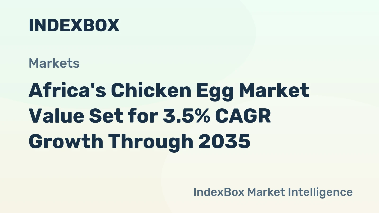 Africa's Chicken Egg Market Value Set for 3.5% CAGR Growth Through 2035