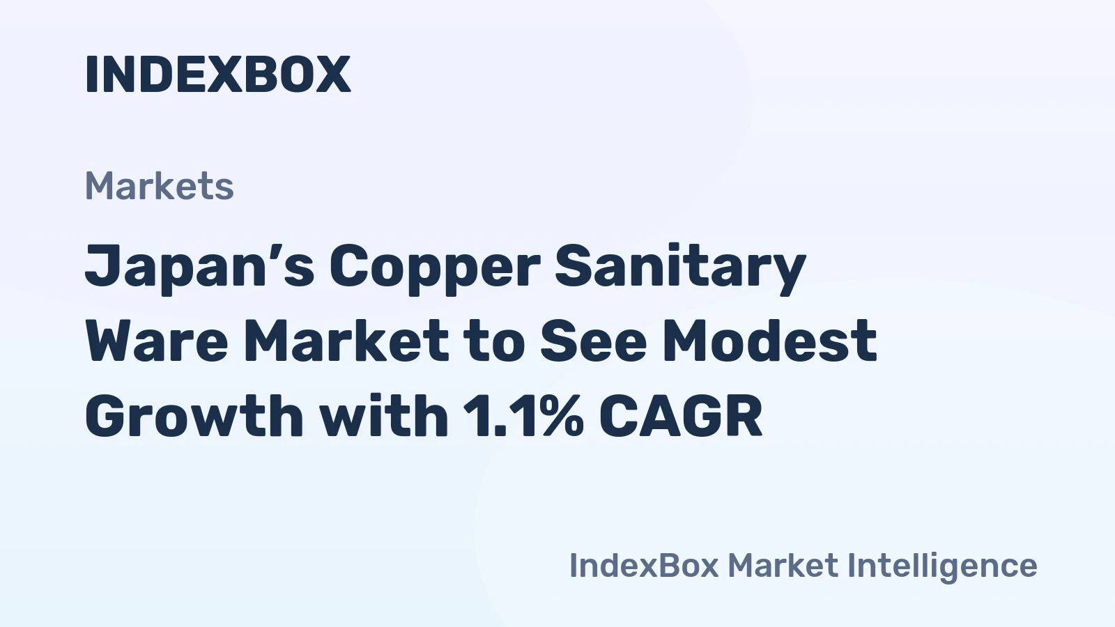 Japan’s Copper Sanitary Ware Market to See Modest Growth with 1.1% CAGR