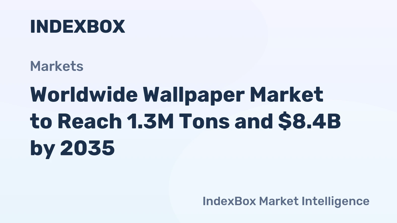 Worldwide Wallpaper Market to Reach 1.3M Tons and $8.4B by 2035