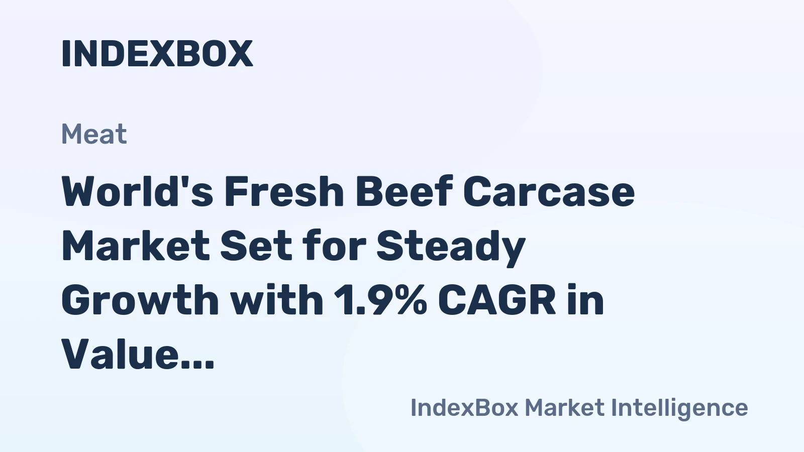 World's Fresh Beef Carcase Market Set for Steady Growth with 1.9% CAGR in Value Through 2035
