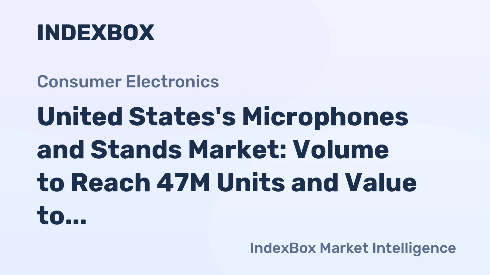 United States's Microphones and Stands Market: Volume to Reach 47M Units and Value to Hit $545M by 2035