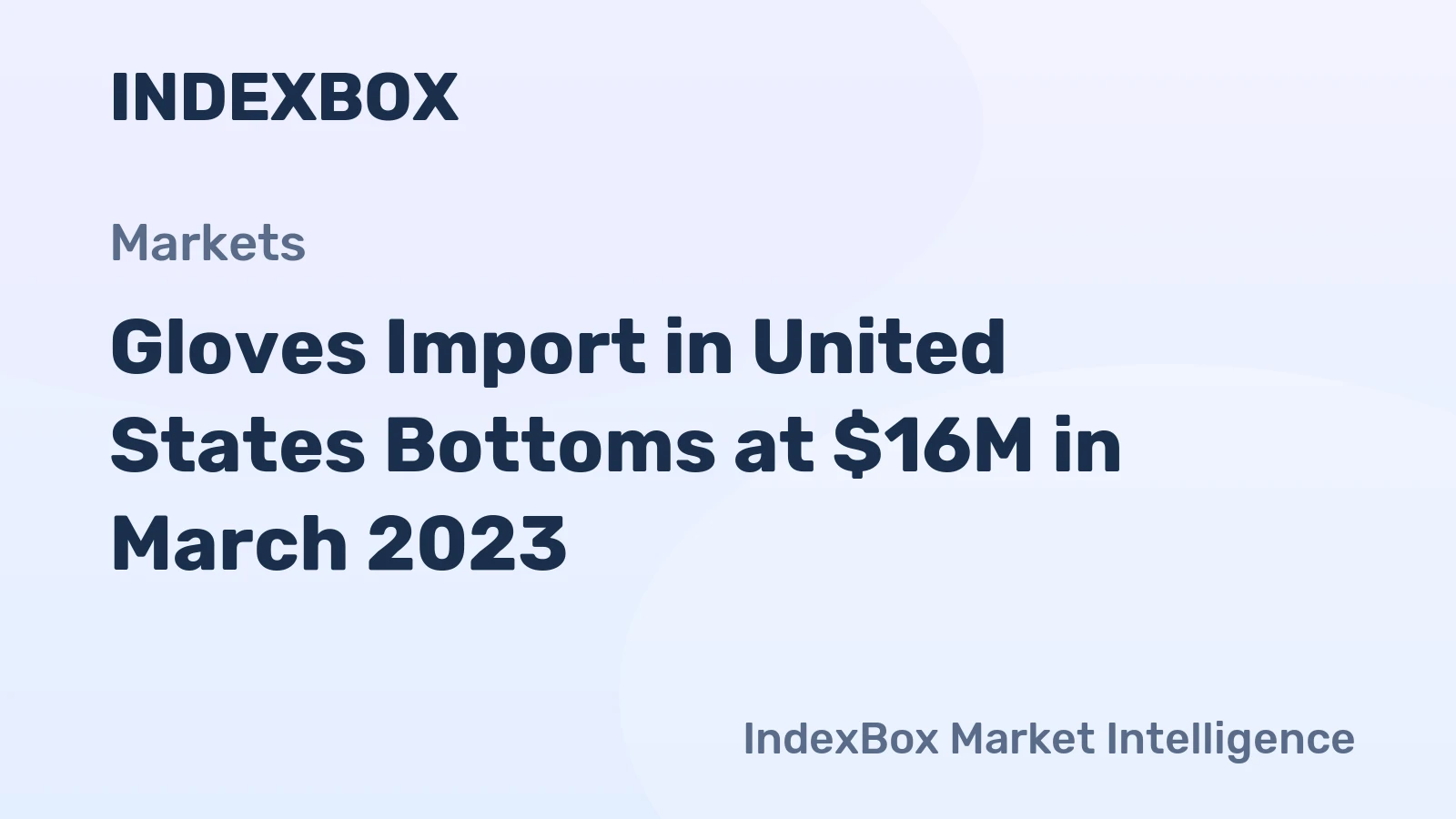 Gloves Import in United States Bottoms at $16M in March 2023