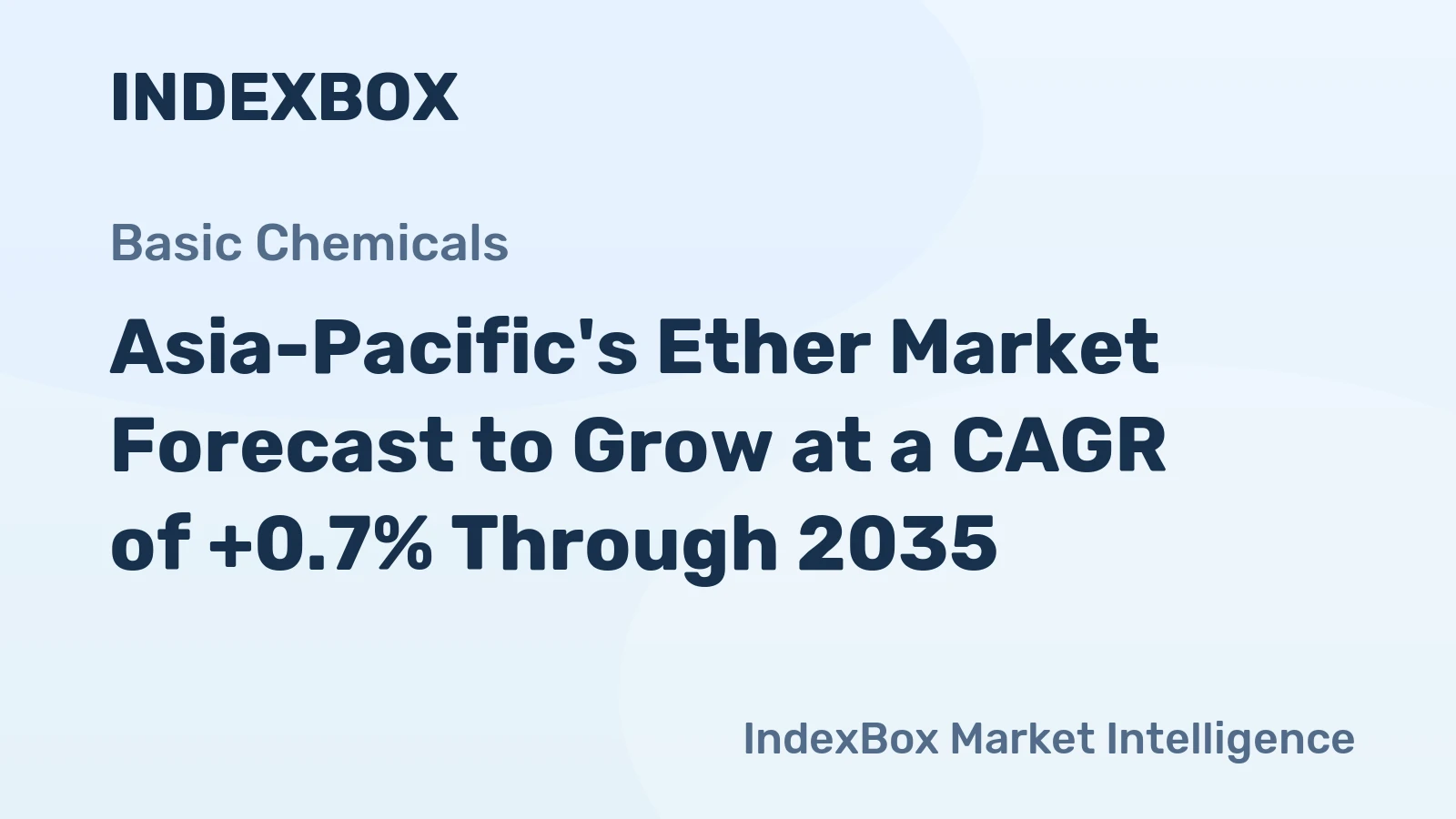 Asia-Pacific's Ether Market Forecast to Grow at a CAGR of +0.7% Through 2035