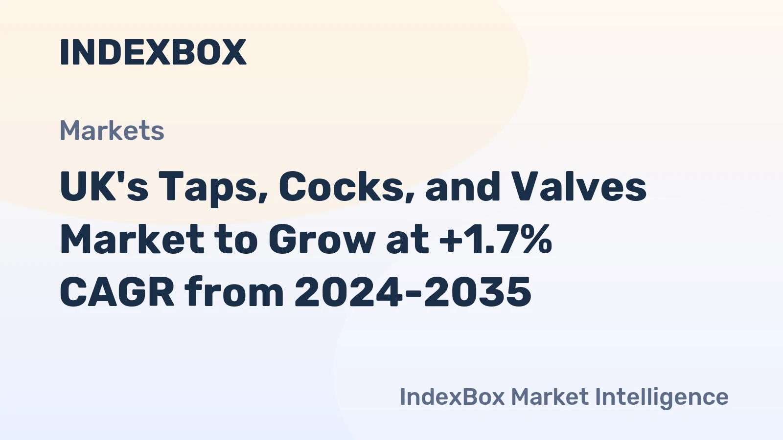 UK's Taps, Cocks, and Valves Market to Grow at +1.7% CAGR from 2024-2035