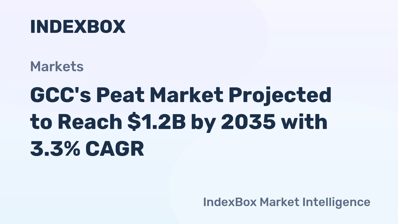 GCC's Peat Market Projected to Reach $1.2B by 2035 with 3.3% CAGR