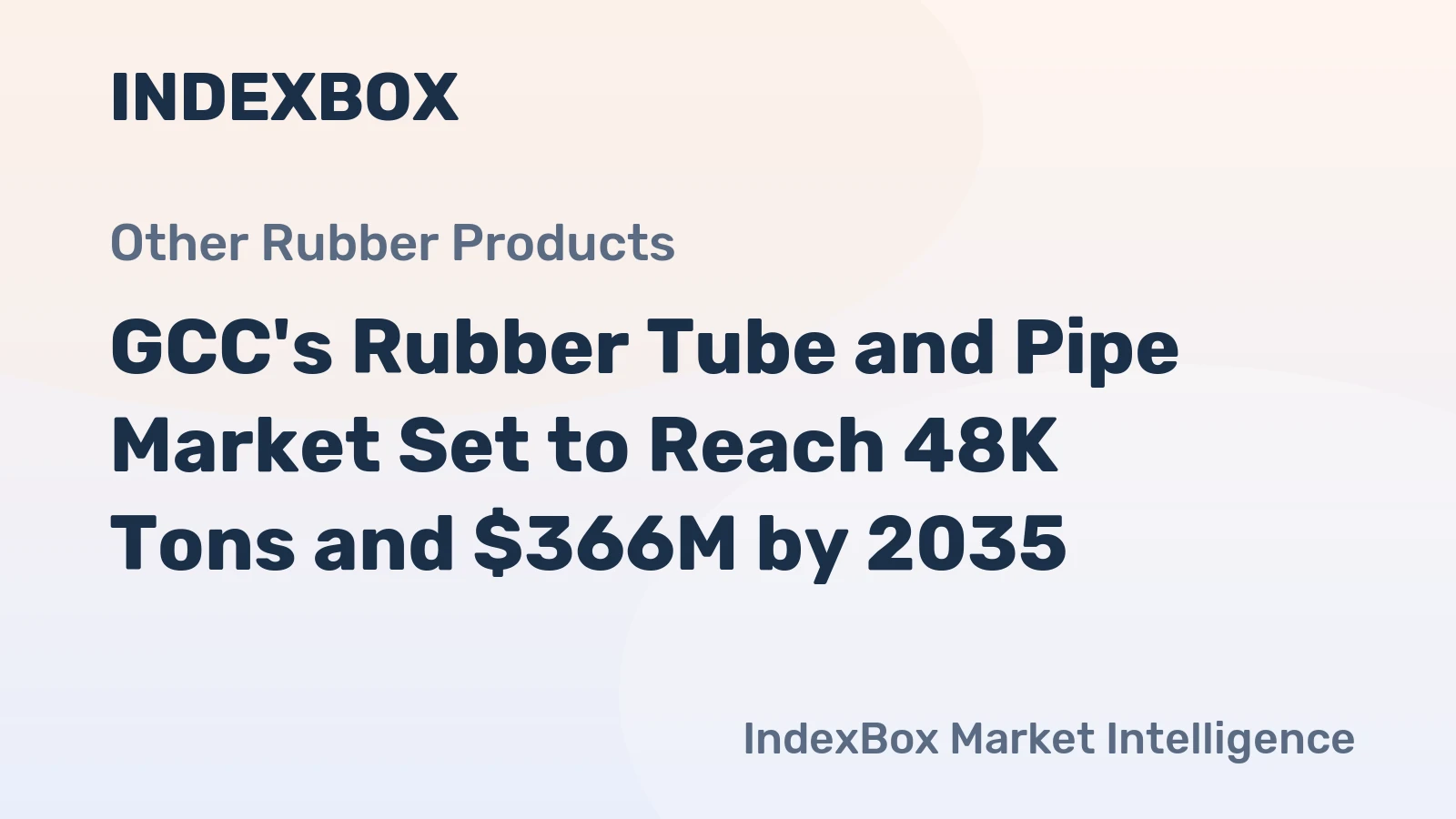 GCC's Rubber Tube and Pipe Market Set to Reach 48K Tons and $366M by 2035