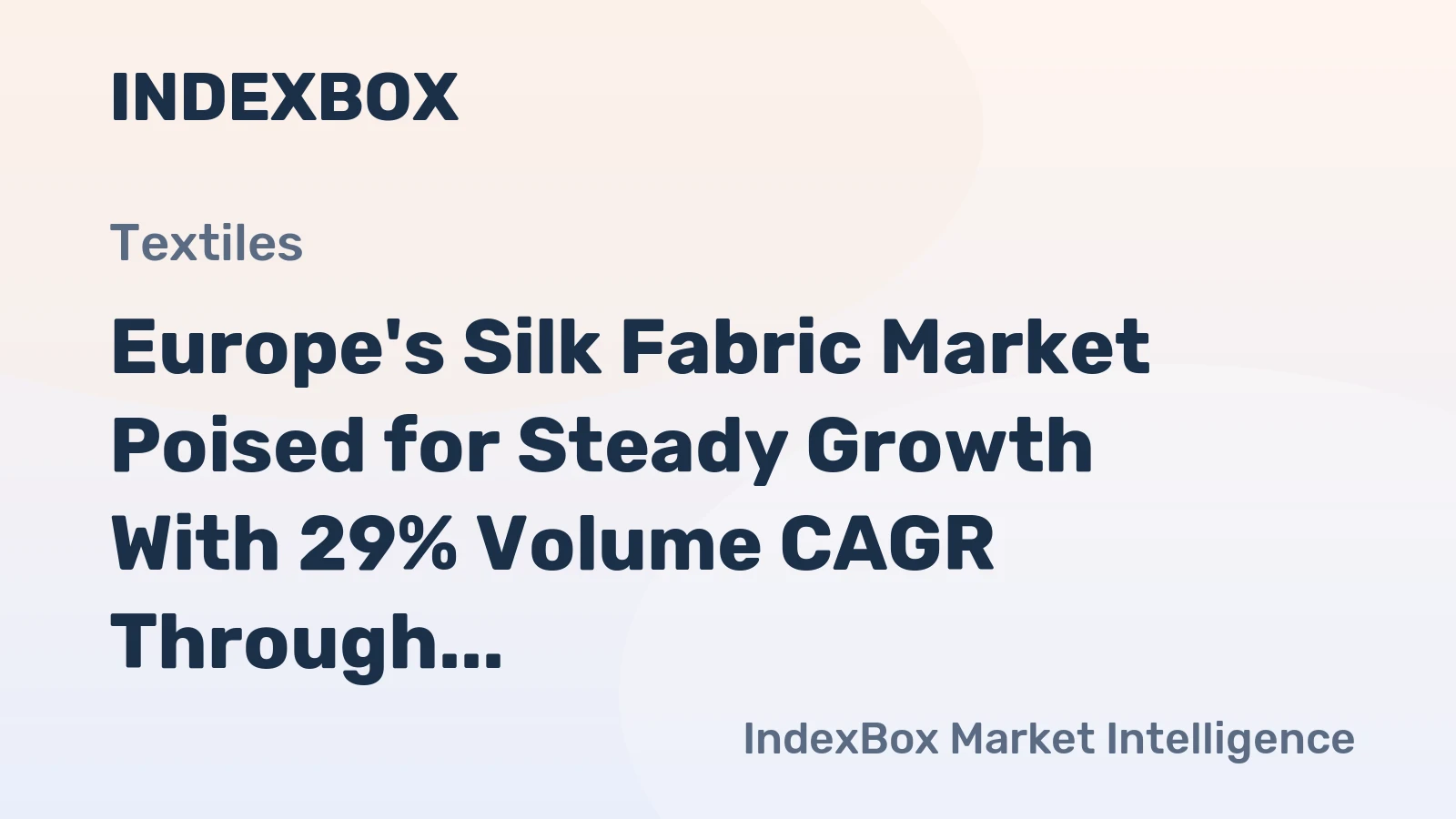 Europe's Silk Fabric Market Poised for Steady Growth With 29% Volume CAGR Through 2035