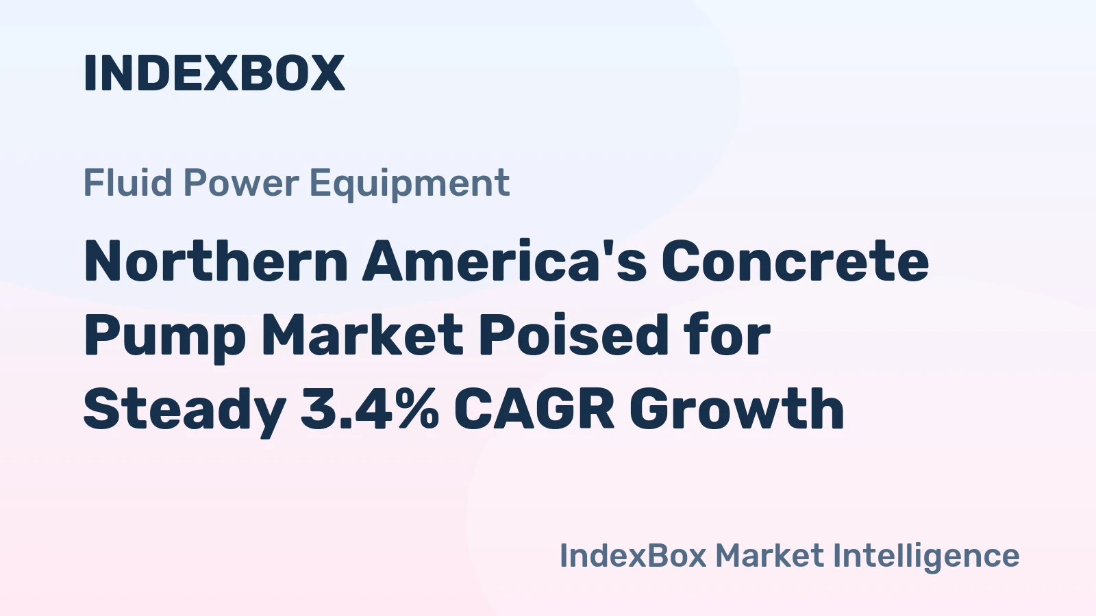 Northern America's Concrete Pump Market Poised for Steady 3.4% CAGR Growth