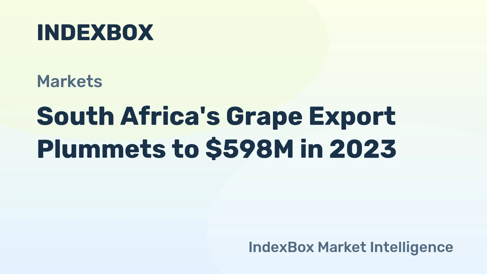 South Africa's Grape Export Plummets to $598M in 2023