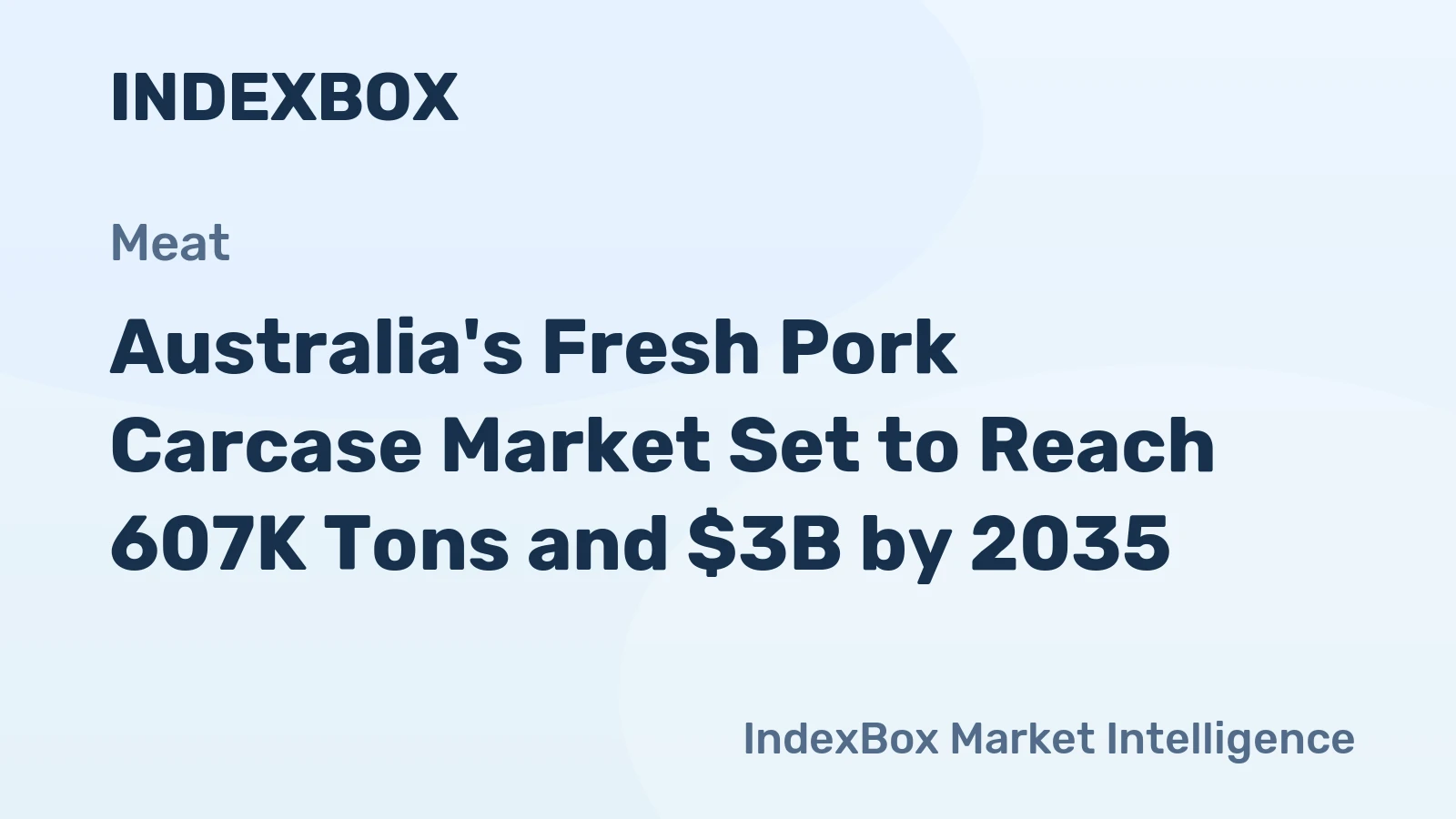 Australia's Fresh Pork Carcase Market Set to Reach 607K Tons and $3B by 2035