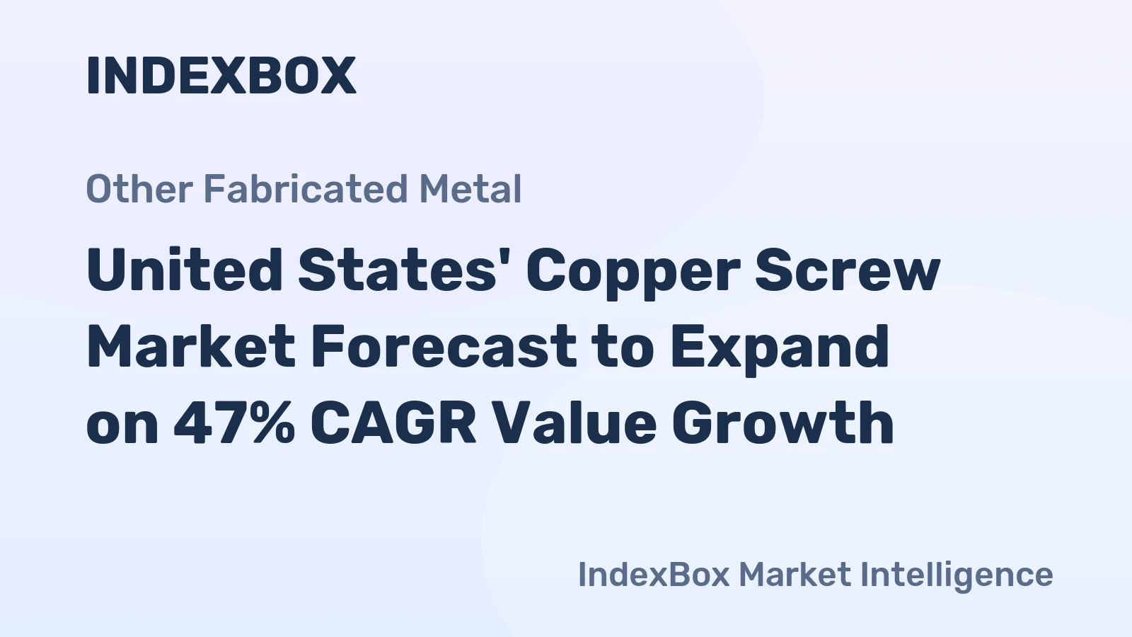 United States' Copper Screw Market Forecast to Expand on 47% CAGR Value Growth