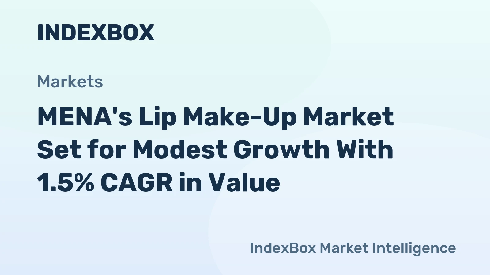 MENA's Lip Make-Up Market Set for Modest Growth With 1.5% CAGR in Value