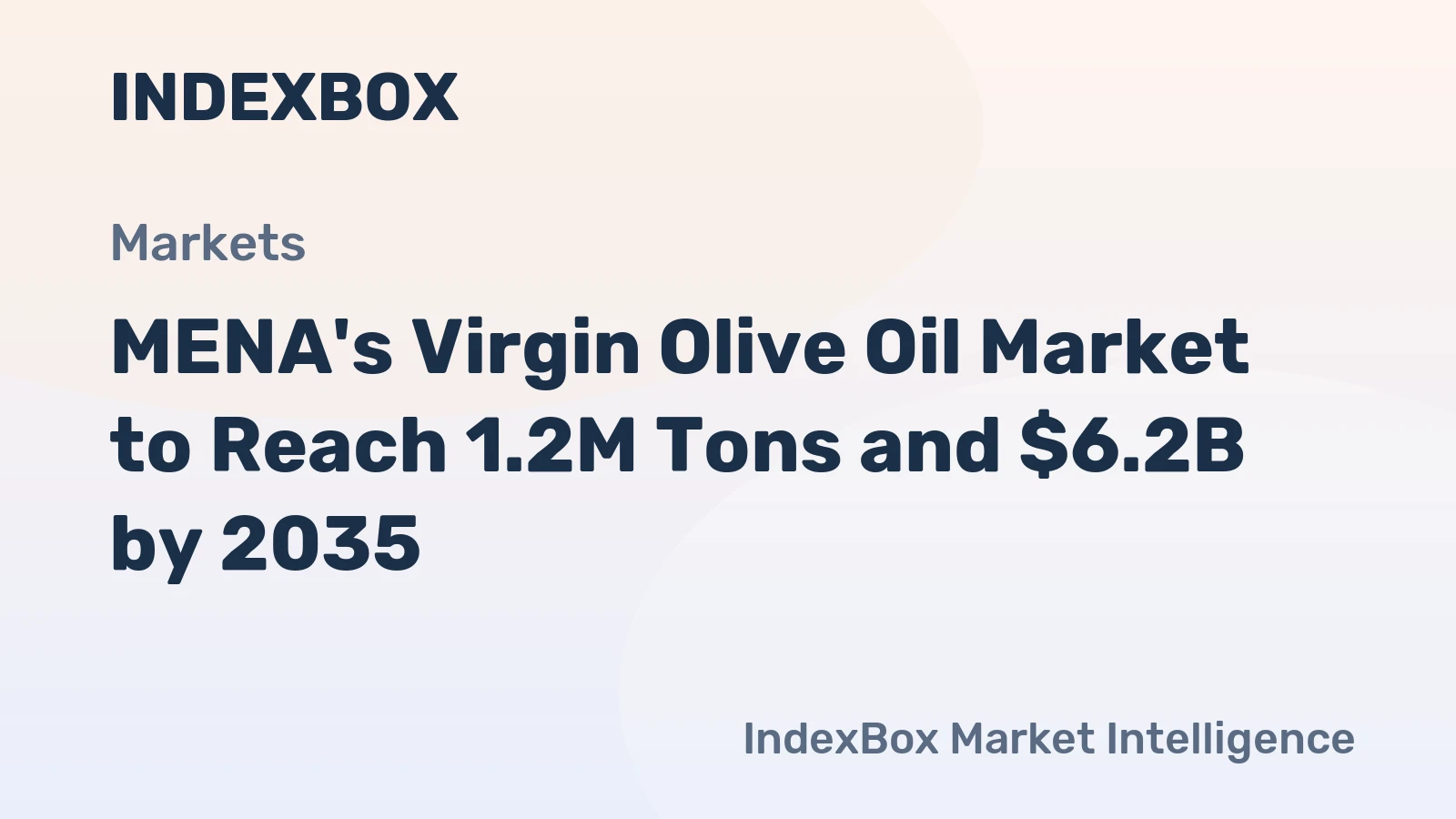 MENA's Virgin Olive Oil Market to Reach 1.2M Tons and $6.2B by 2035