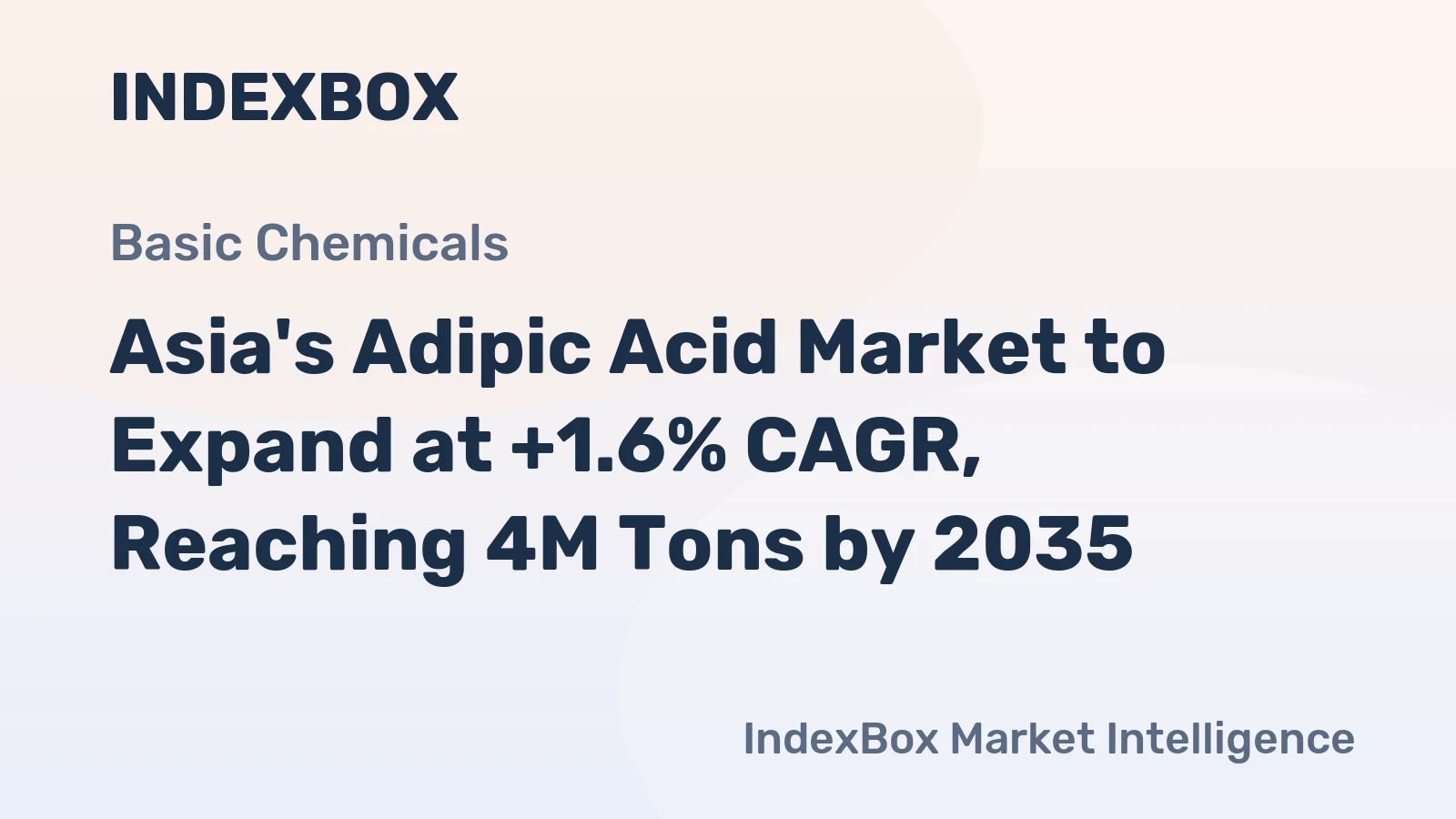 Asia's Adipic Acid Market to Expand at +1.6% CAGR, Reaching 4M Tons by 2035