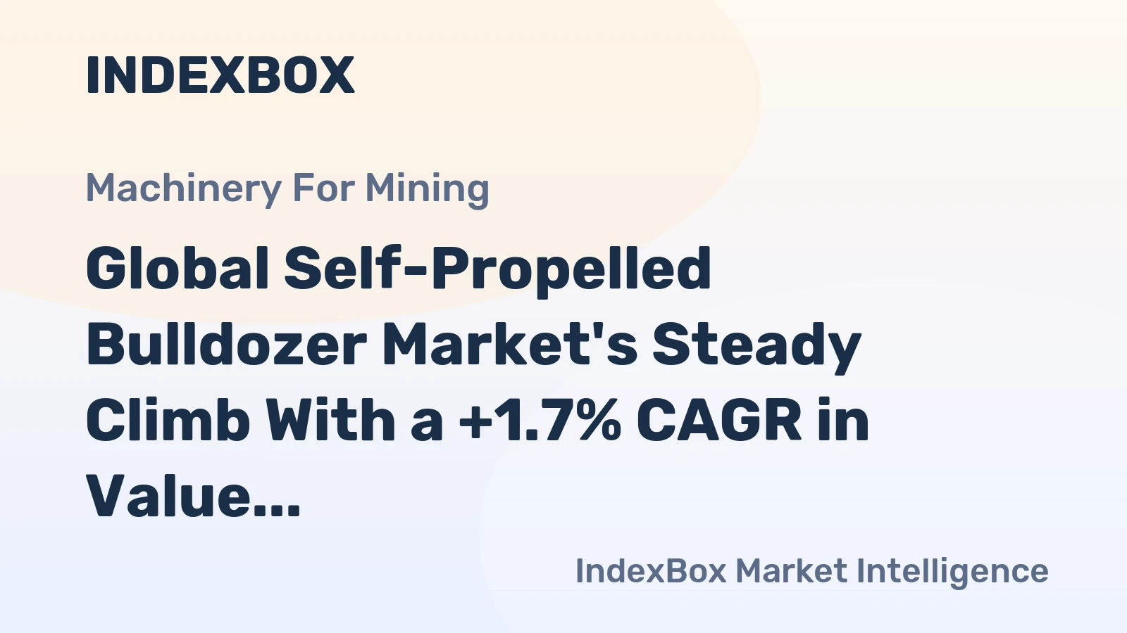 Global Self-Propelled Bulldozer Market's Steady Climb With a +1.7% CAGR in Value Forecast to 2035