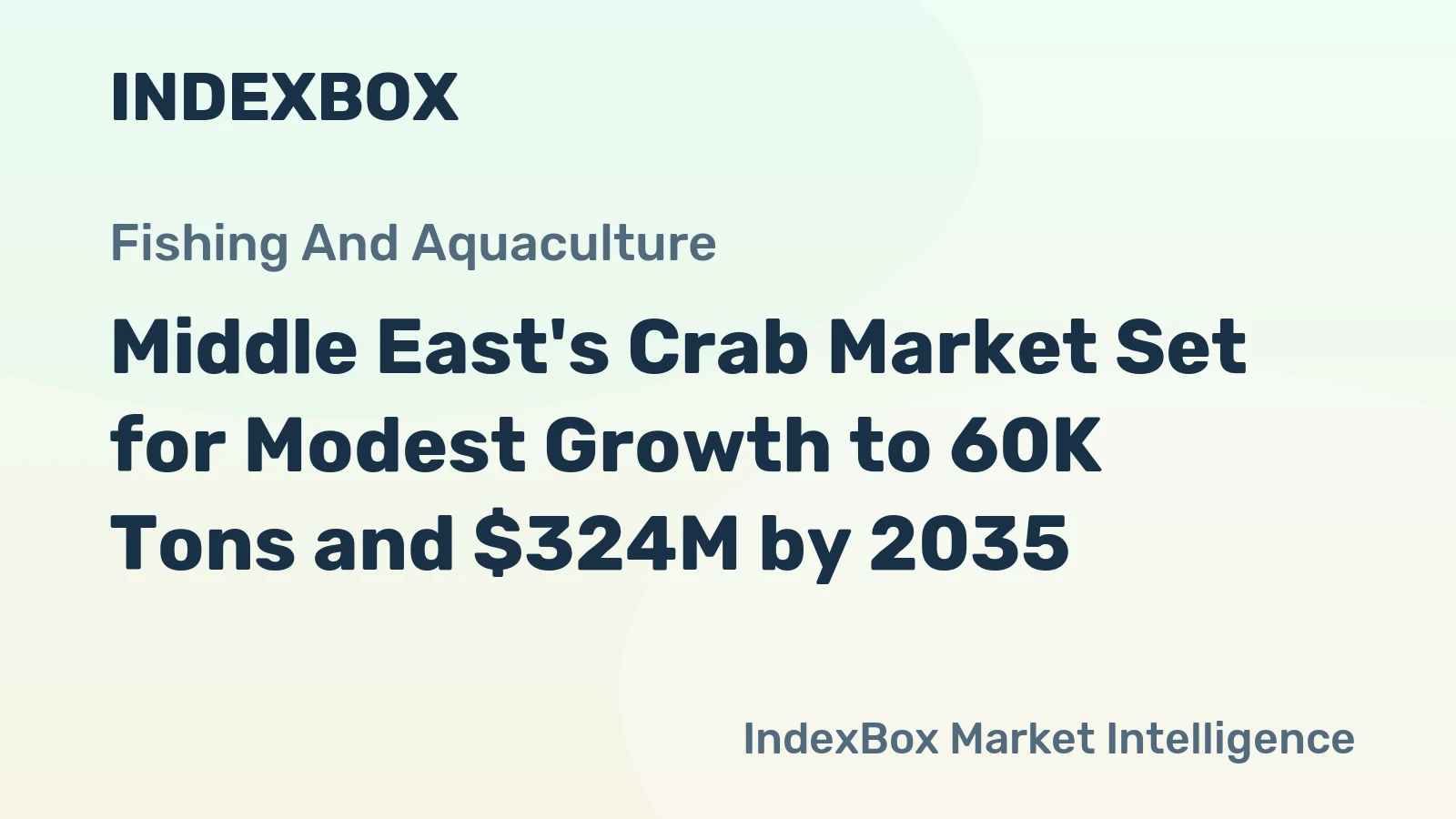 Middle East's Crab Market Set for Modest Growth to 60K Tons and $324M by 2035