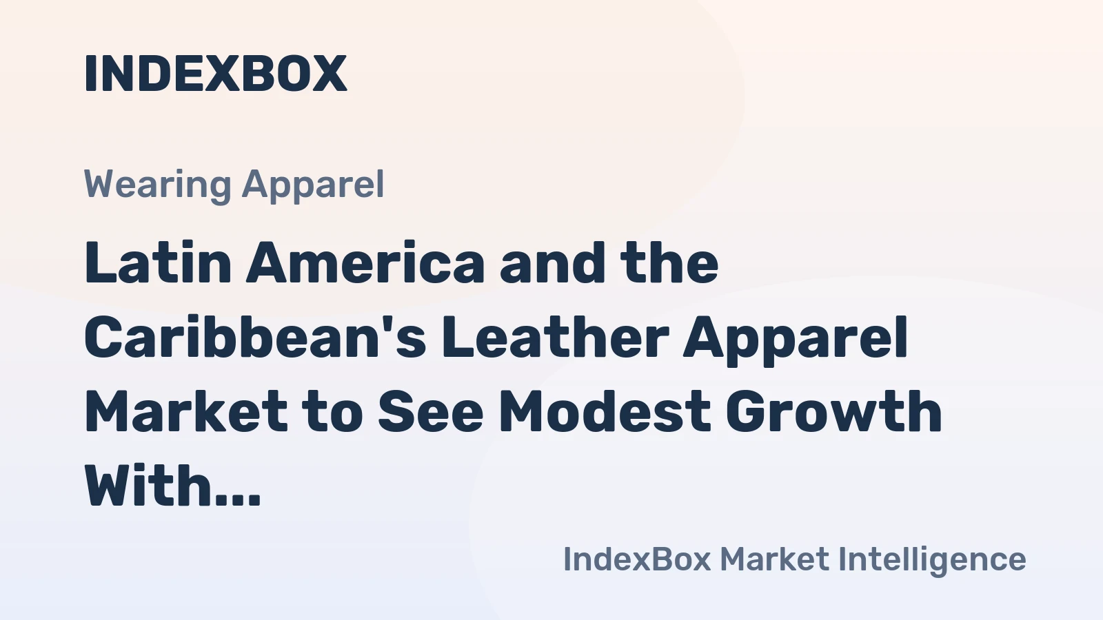 Latin America and the Caribbean's Leather Apparel Market to See Modest Growth With a +0.5% CAGR Through 2035