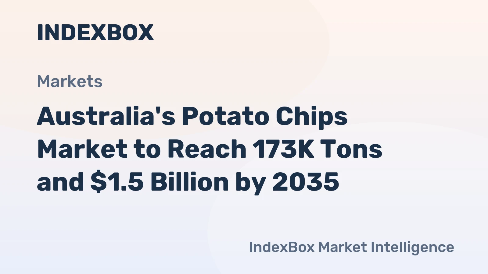 Australia's Potato Chips Market to Reach 173K Tons and $1.5 Billion by 2035