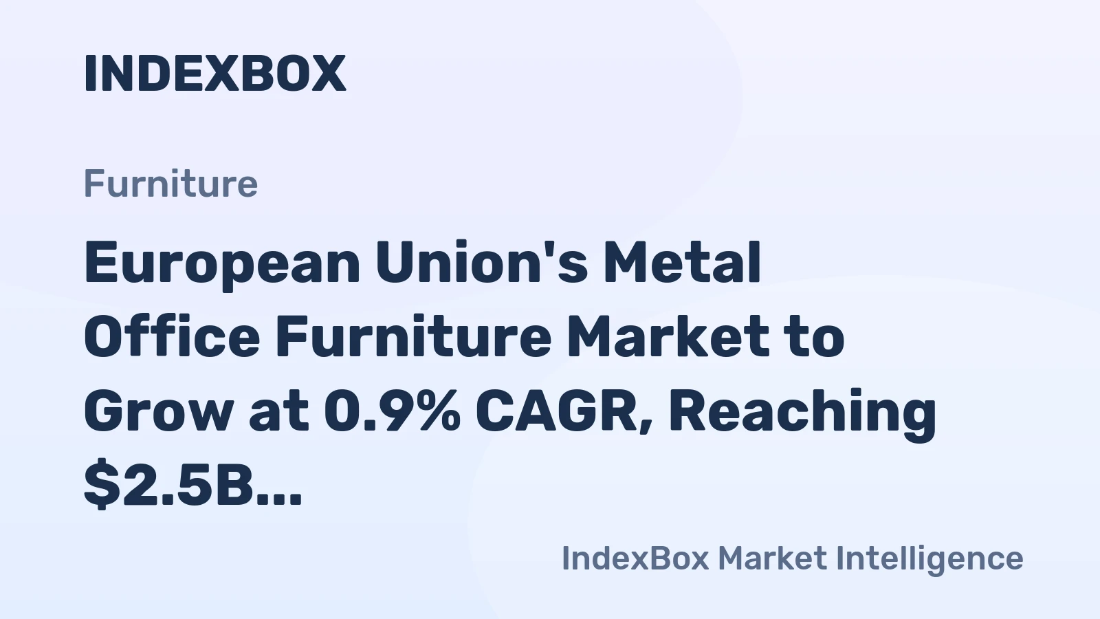European Union's Metal Office Furniture Market to Grow at 0.9% CAGR, Reaching $2.5B by 2035