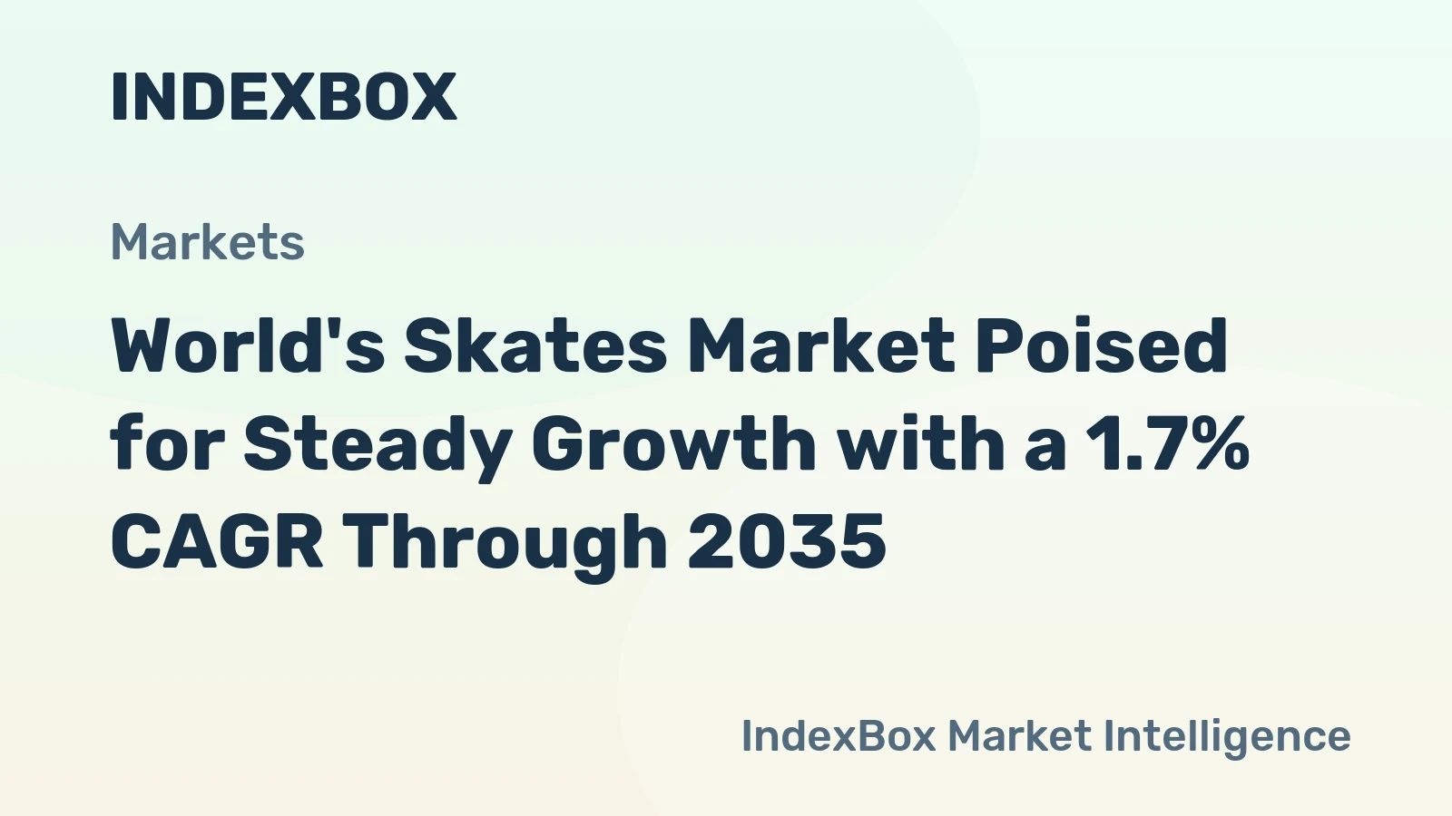 World's Skates Market Poised for Steady Growth with a 1.7% CAGR Through 2035