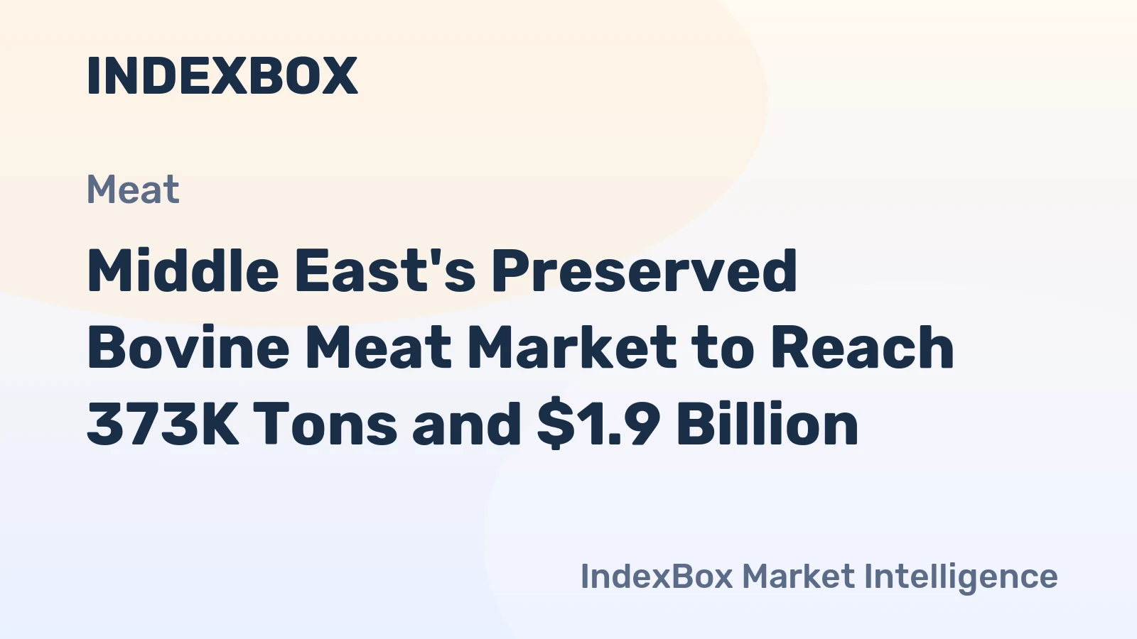 Middle East's Preserved Bovine Meat Market to Reach 373K Tons and $1.9 Billion