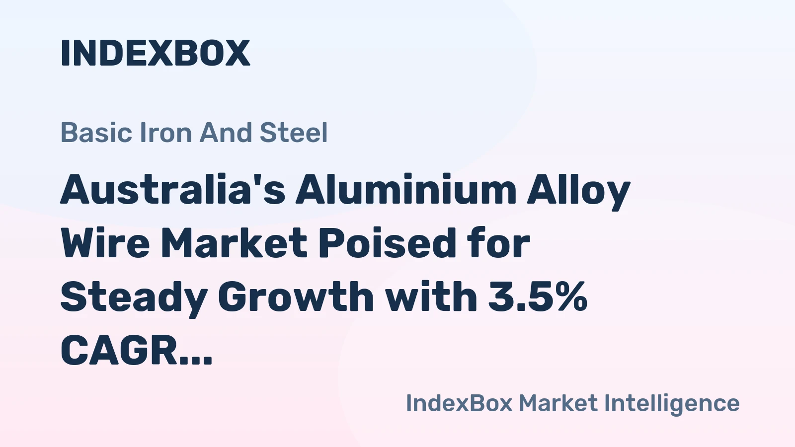 Australia's Aluminium Alloy Wire Market Poised for Steady Growth with 3.5% CAGR in Value