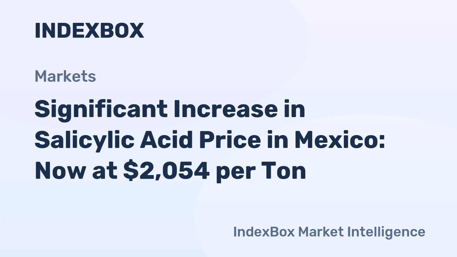Significant Increase in Salicylic Acid Price in Mexico: Now at $2,054 per Ton