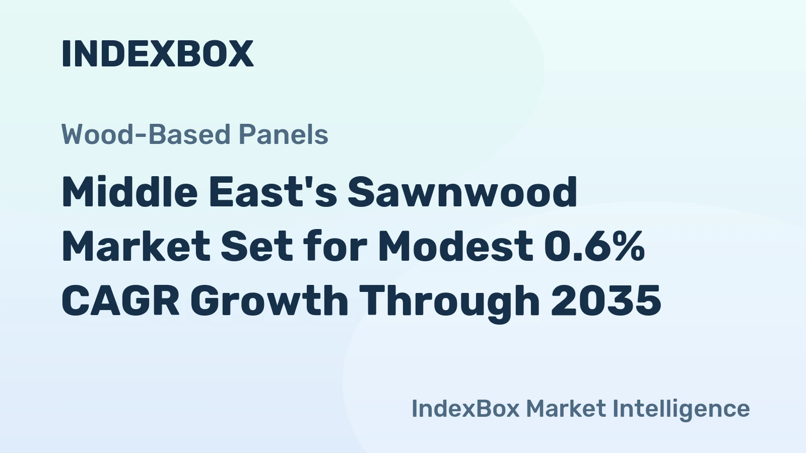 Middle East's Sawnwood Market Set for Modest 0.6% CAGR Growth Through 2035