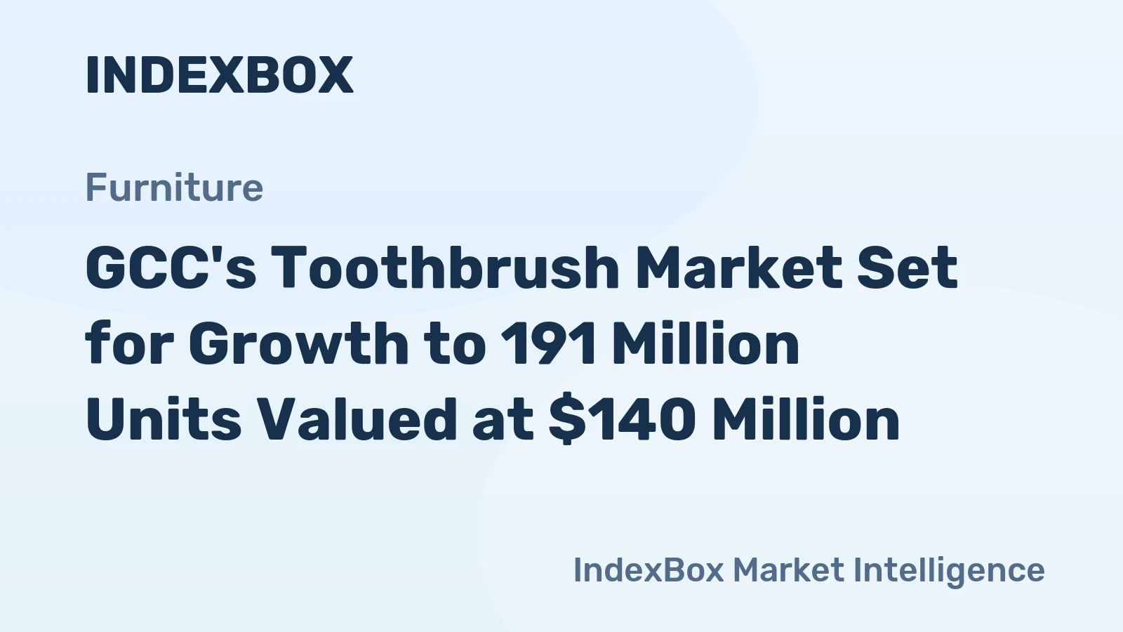 GCC's Toothbrush Market Set for Growth to 191 Million Units Valued at $140 Million