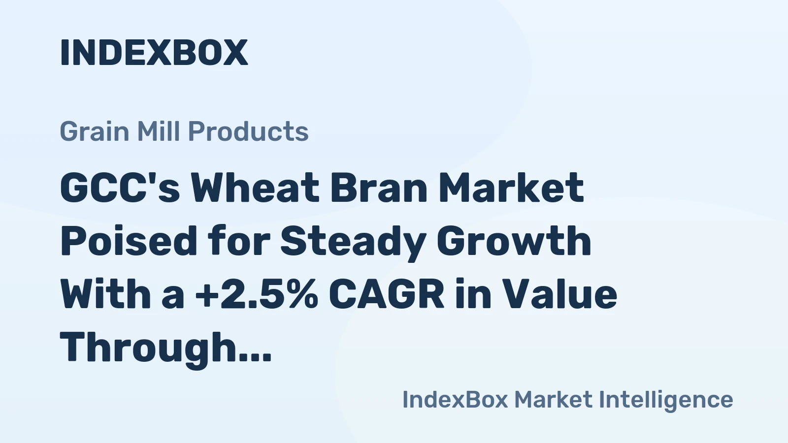 GCC's Wheat Bran Market Poised for Steady Growth With a +2.5% CAGR in Value Through 2035