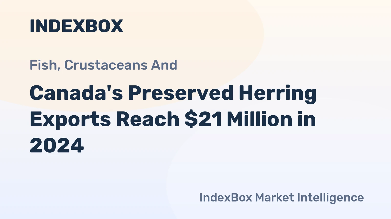 Canada's Preserved Herring Exports Reach $21 Million in 2024