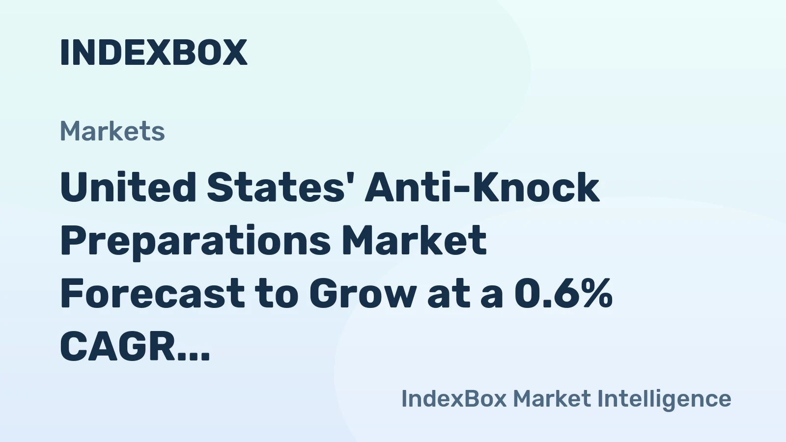 United States' Anti-Knock Preparations Market Forecast to Grow at a 0.6% CAGR Through 2035